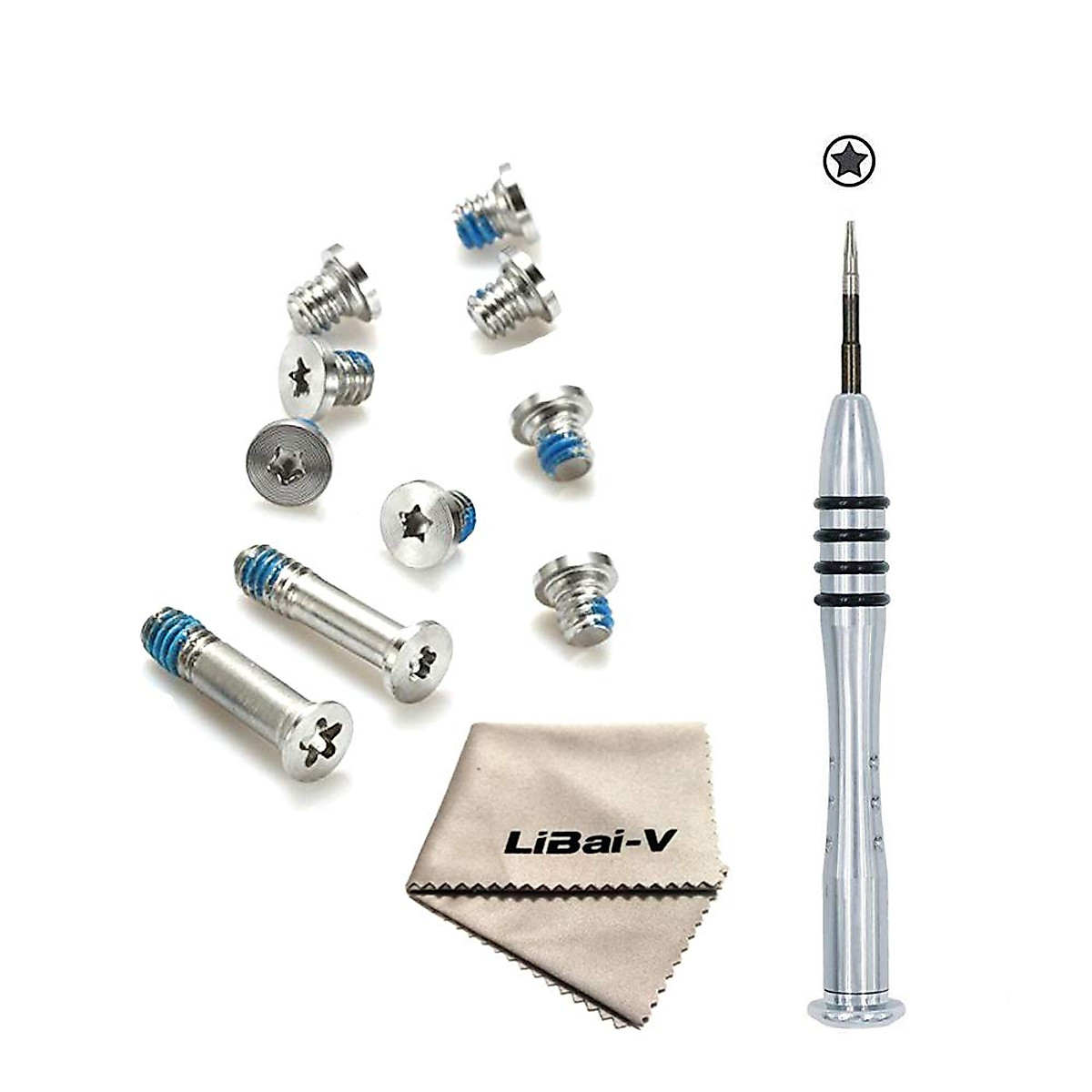 LIBAI-V Replacement Screwdriver for Macbook Air 11" (A1370, A1465) and 13" (A1369, A1466),Bottom Case Cover Repair Replacement Tool Kit Notebook Laptop PC Computer Screw