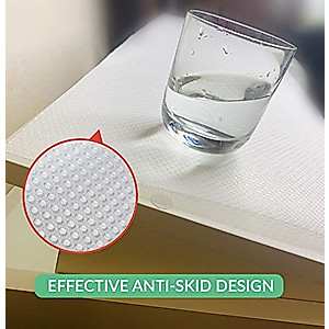 N/A HomePro Shelf Liner 17.5 Inch x 20 FT, EVA Waterproof Non-Slip Kitchen Liner, Cabinet Liner, Drawer Mat for Kitchen Cabinets, Storage, Shelves, Shoe Rack, Washable Refrigerator Mat