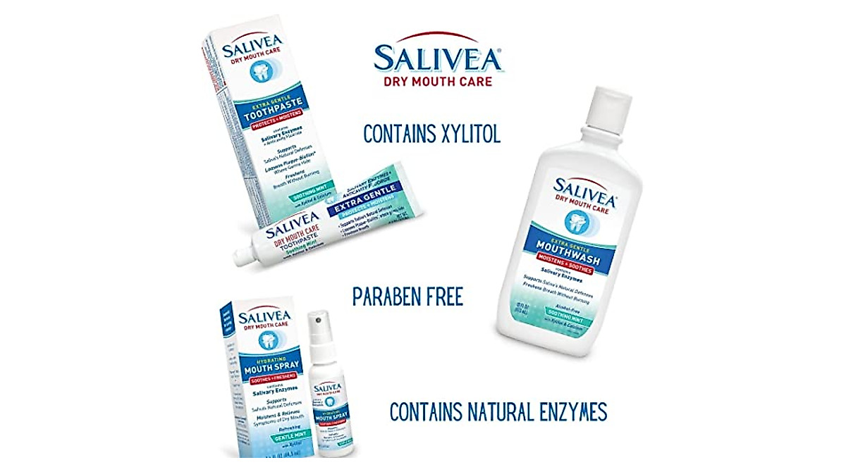 SALIVEA Dry Mouth Toothpaste - Gentle Relief with Natural Salivary Enzymes