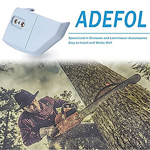 Adefol Chain Sprocket Cover with Adjuster Tensioner Stud Nut for STIHL 017 018 021 023 025 MS170 MS180 MS210 MS230 MS250 Chainsaw