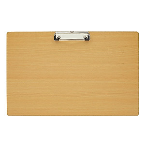 Extra Large 11x17 Clipboard, Horizontal Wooden Lap Board with Low Profile Clip for Drawing, Sketching, Art Supplies (3mm Thickness)