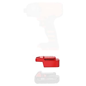 Adapter Fits Ba uer 20v Cordless Tools for Milwaukee M18 RED (NOT V18) Slider Lithium Batteries - Adapter Only