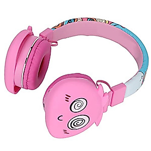 Kids Bluetooth Headphones,Over-Ear Foldable Noise Cancelling Headset,Cute Cartoon Wired/Wireless Headphones,Built in Microphone,Stereo Sound,Up to 4-6 Hours Play,for Children, Adolescents,Adults