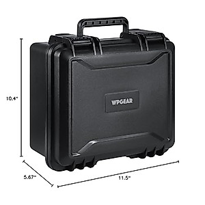 WPGEAR Waterproof Toploader Storage Box for 3" x 4" 35PT Rigid Card Holder, Trading Card Case Holds 300 Toploaders, Fit Sport Card with ONE Touch Magnetic Card Holder