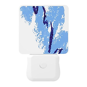 Delhiponics Graffiti Art Night Light Dusk to Dawn Smart Sensor,White Led Nightlight for Bedroom,Bathroom,Kitchen,Hallway,Stairs,Energy Efficient,Decor Desk Lamp
