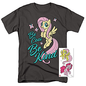 Popfunk My Little Pony: Friendship is Magic Fluttershy Be Kind T Shirt & Stickers (XX-Large)