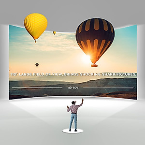 DESTEK V5 VR Headset for iPhone, Samsung, Android (4.7-6.8in Screen), Gift idea 3D Goggles VR Glasses-Pink