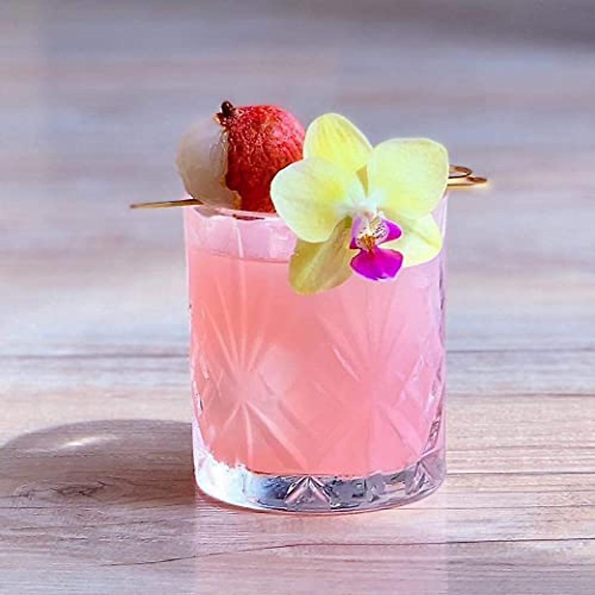 Elegant Crystal Whiskey Glass Set, Double Old Fashioned Scotch Glasses Perfect for Serving Whiskey Bourbon, Mixed Drinks - Set of 6 Cocktail Glasses