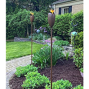 Echo Valley 93116P2 Garden Torch, Hammered Copper