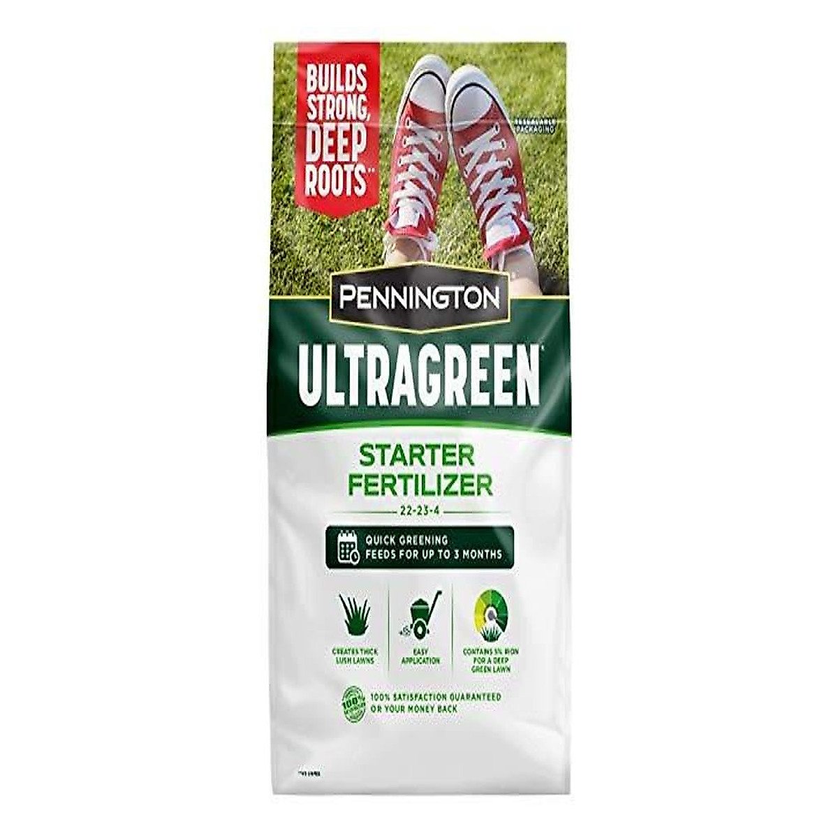 Pennington UltraGreen Starter Lawn Fertilizer, 14 LBS, Covers 5000 sq ft