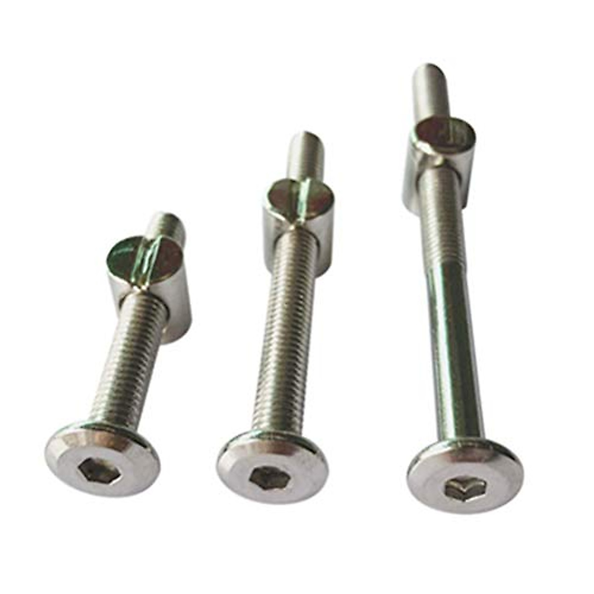 Baby Bed Crib Screws Hardware Replacement Kit 6-Set M6x18 mm Stainless Steel Hex Socket Head Bolt and Barrel Nuts