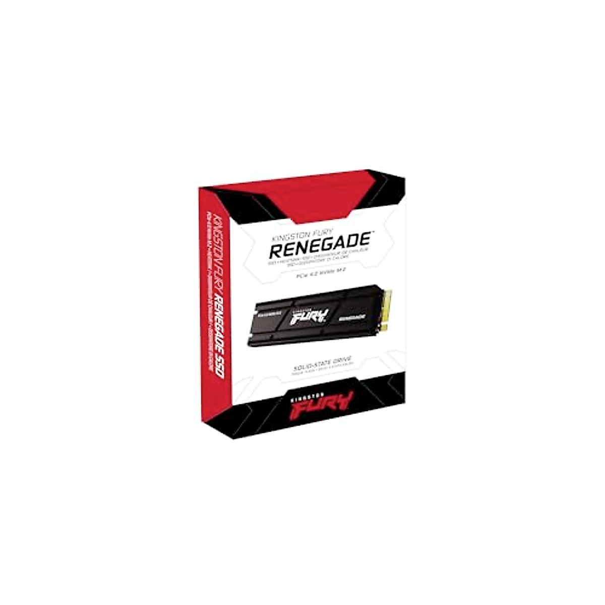Kingston Fury Renegade 2TB PCIe Gen 4.0 NVMe M.2 Internal Gaming SSD with Heat Sink | PS5 Ready | Up to 7300MB/s | SFYRDK/2000G