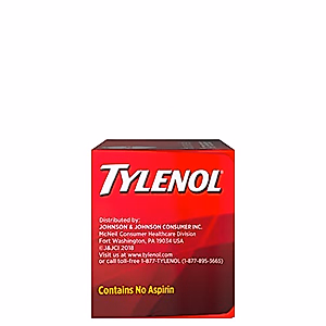 Tylenol Extra Strength Caplets with 500 mg Acetaminophen Pain Reliever Fever Reducer, 225 Count