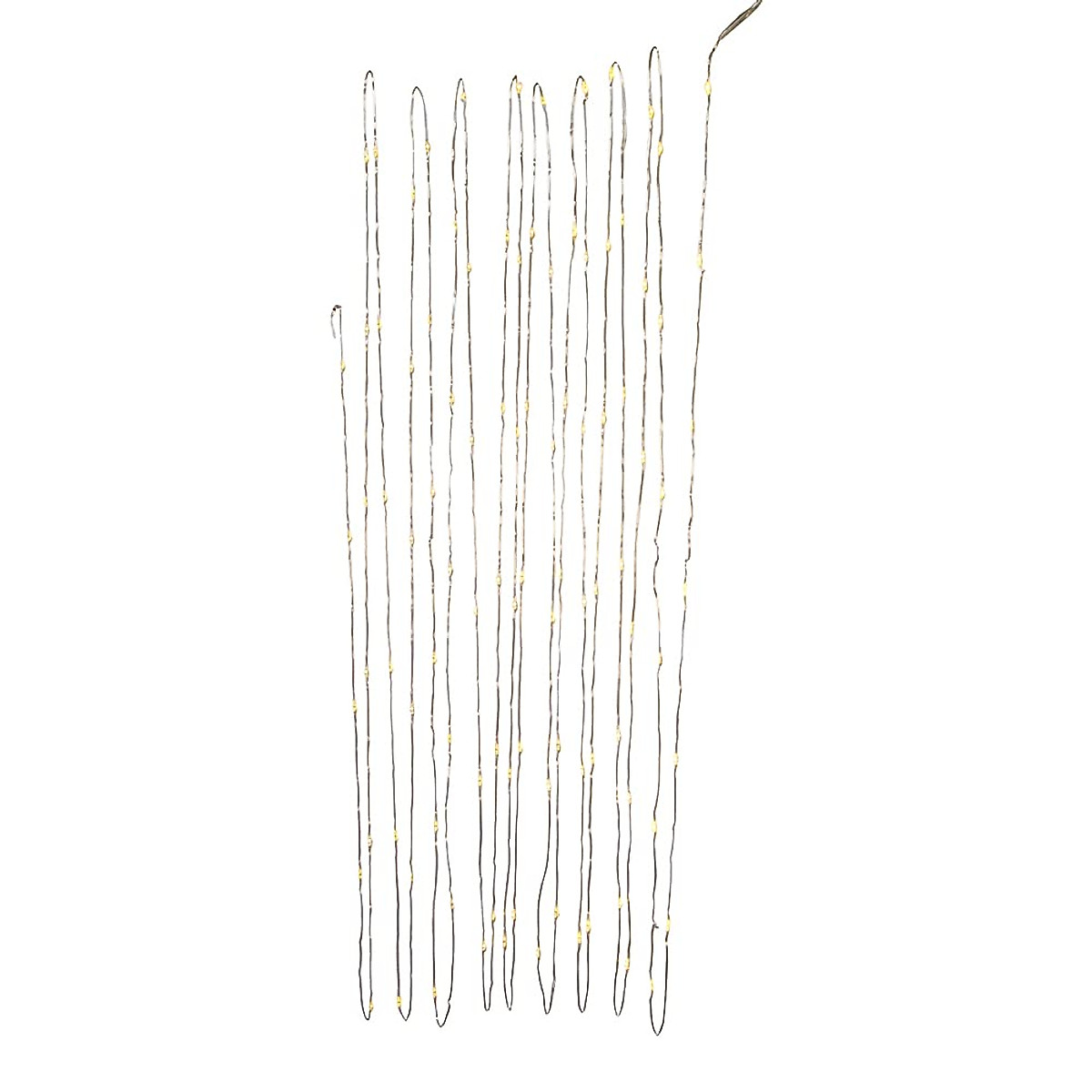 Kurt S. Adler 100-Light Battery Operated Warm White Twinkle Fairy Silver Wire Lights, 35.6-feet long
