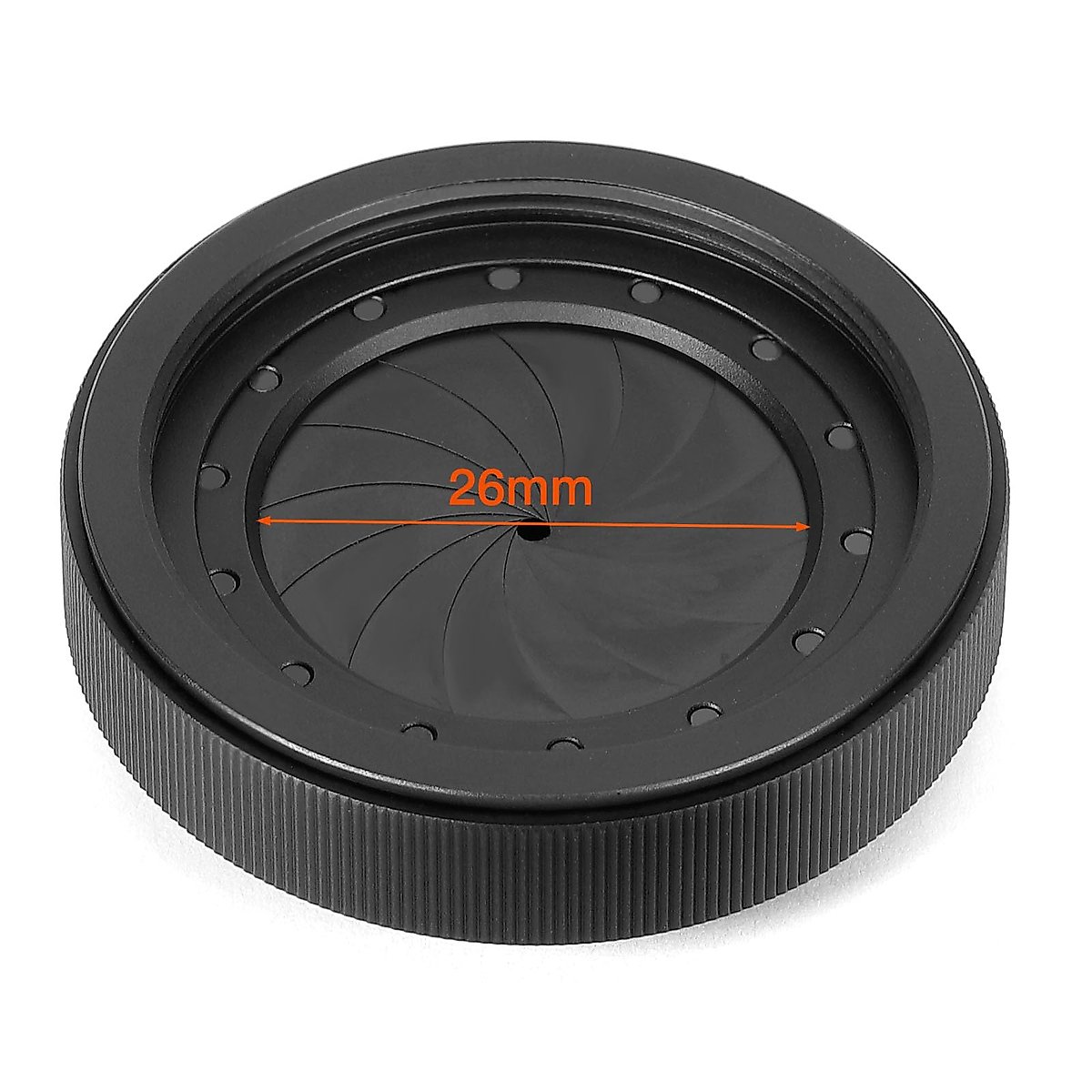 Adjustable Iris Aperture Diaphragm M30 to M37 Iris Aperture Diaphragm Adapter Optical Diaphragm 1.5-26mm Lens Module Adapter Ring Optics PVS-14 PVS 14 Optics (M30/M37*1)