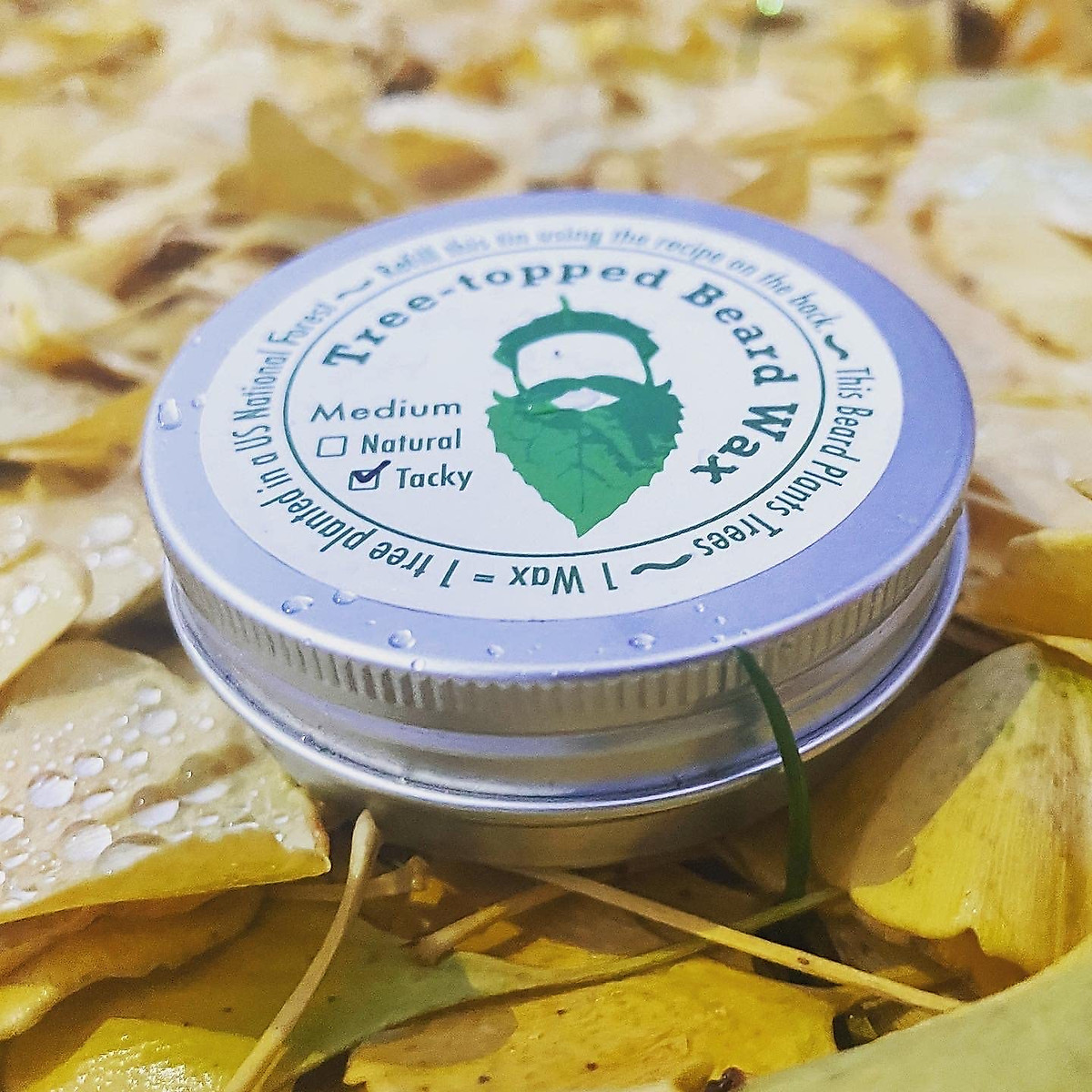 Green Beard Grmng Tree-Topped Beard Wax (2oz.) Medium Tacky - from