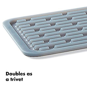 OXO Good Grips Silicone Stemware Drying Mat, Gray