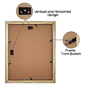 Golden State Art, 11x14 Black Picture Frame Made of Solid Pine Wood And Tempered Glass, Display for 8x10 Picture with Mat or 11x14 Picture without Mat Wall Display, 2 Pack