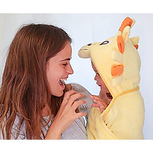 Little Tinkers World Premium Hooded Towel for Kids | Lion Design | Ultra Soft and Extra Large | 100% Cotton Bath Towel with Hood for Girls or Boys