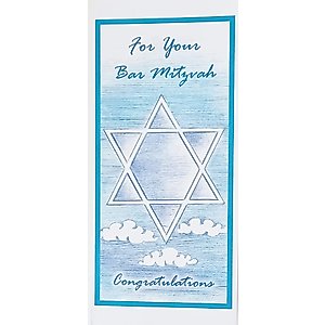 Greeting Card On This Special Day Mazel Tov and Best Wishes Bar Mitzvah Money Check Holder Congratulations For Him Boy Jewish Milestone Birthday