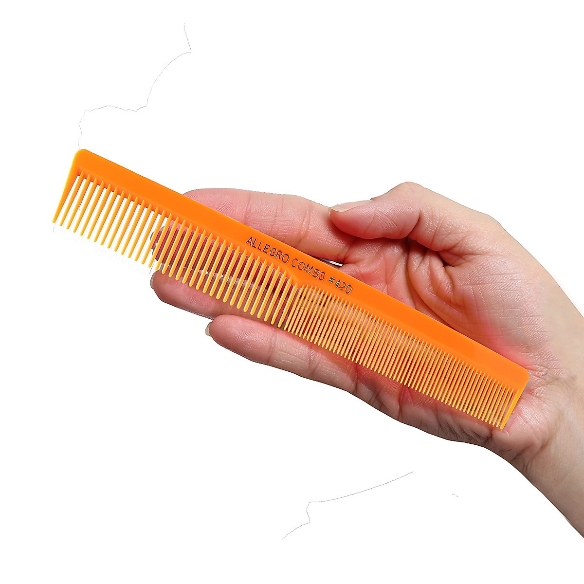 Allegro Combs #420 Hair Combs Barber Comb Beard Comb Combs For Women Mustache Comb Pocket Comb Set 12 Units