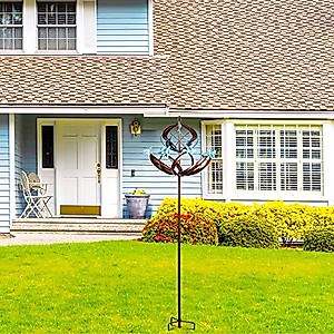 WinWindSpinner Outdoor Metal Wind Spinners for Yard Garden - Kinetic Yard Garden Wind Spinner, Gifts for Birthday, Mother's Day, Anniversary, Housewarming, Christmas (W26 x H86)