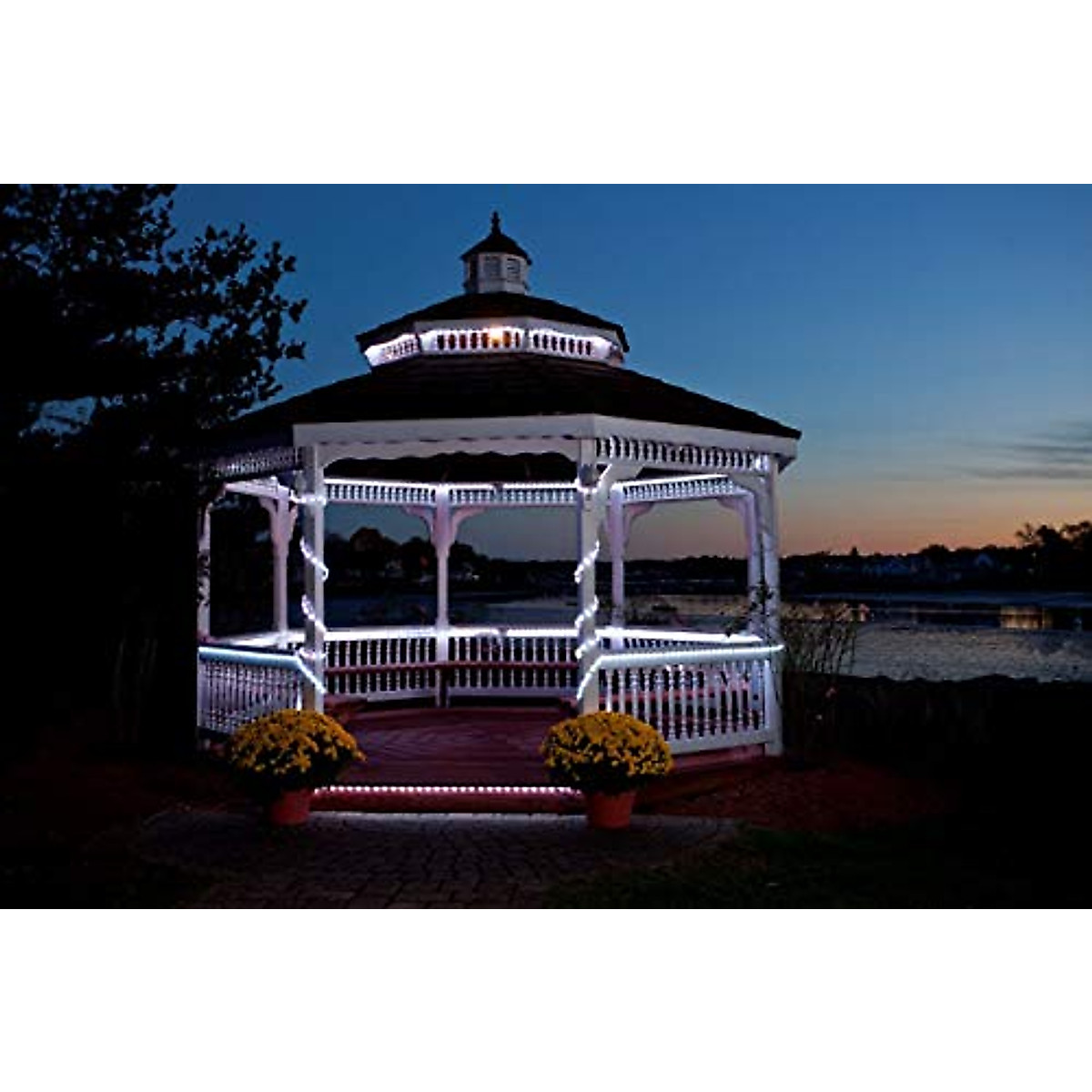 SYLVANIA LED Plug-In 32.8' Outdoor Flex Light Strip Complete Lighting Kit, 6500K Daylight Color Temperature - 1 Pack (75626)