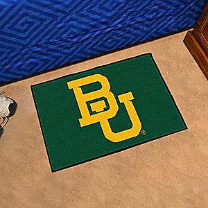 FANMATS 1061 Baylor Bears Starter Mat Accent Rug - 19in. x 30in. | Sports Fan Home Decor Rug and Tailgating Mat