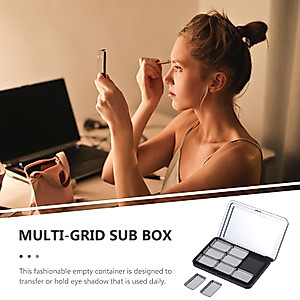 minkissy Empty Eyeshadow Palette Magnetic Makeup Palette with Mirror Refillable Eyeshadow Palette Empty Eyeshadow Pans for Eyeshadow Lipstick Blush Powder, 2Pcs