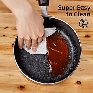 RATWIA 2 Quart Saucepan with Lid,Ultra Nonstick Sauce Pan 2Qt Small Pot with Glass Lid,Great for Home Kitchen Restaurant,Black