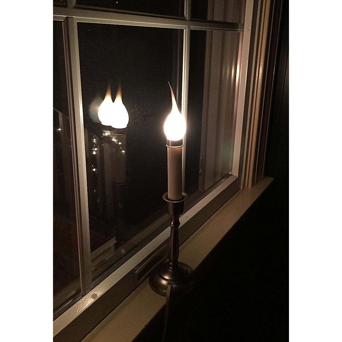 Creative Hobbies 5 Watt Silicone Dipped Country Candle Lamp Light Bulbs - Replacement Bulbs for Candles and Chandeliers - Box of 24