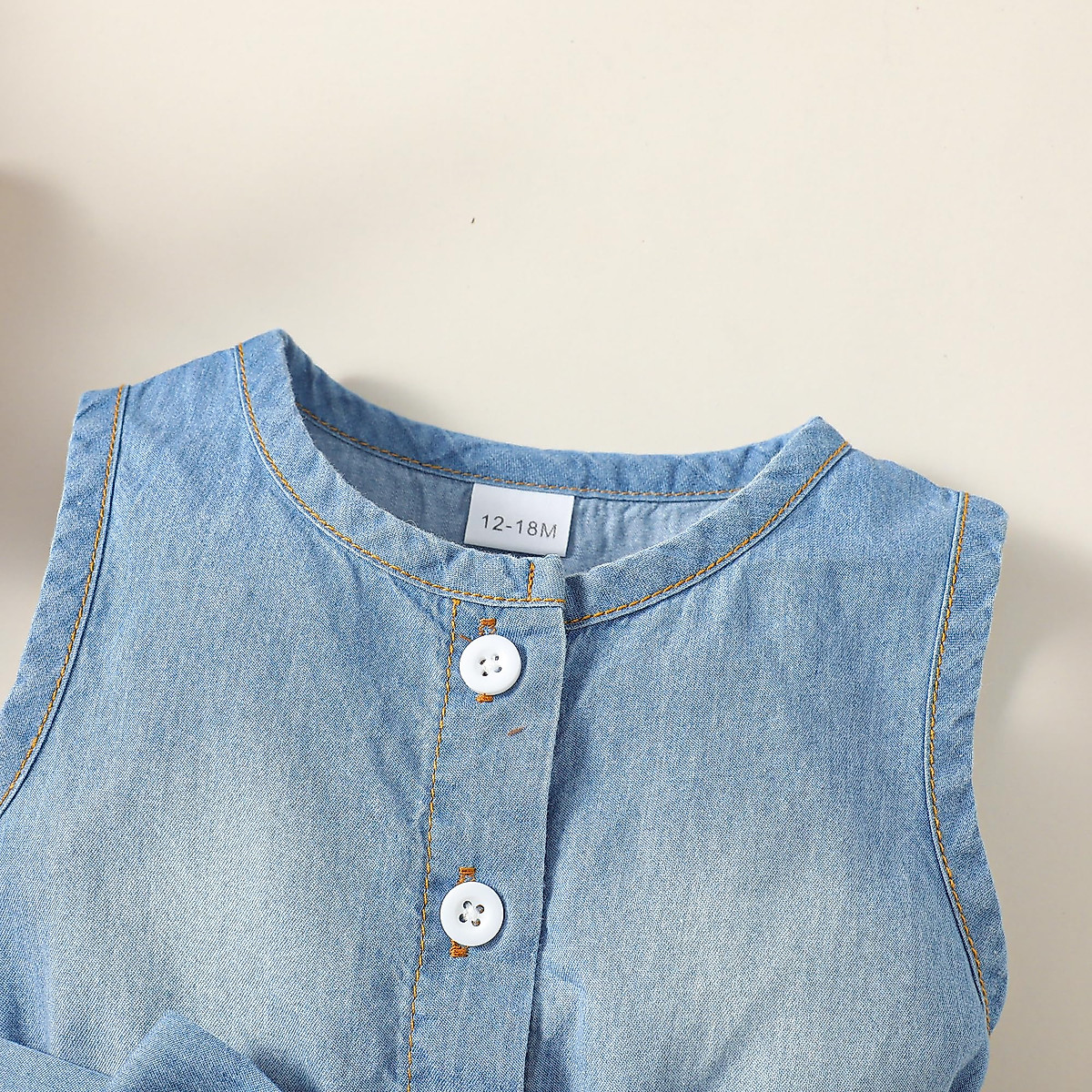 18 Months Girl Clothes Toddler Baby Girl Dress Denim Sunflower Short Sleeve Dress Jean Sundress Skirt Summer Dresses 18-24 Months Girl Clothing