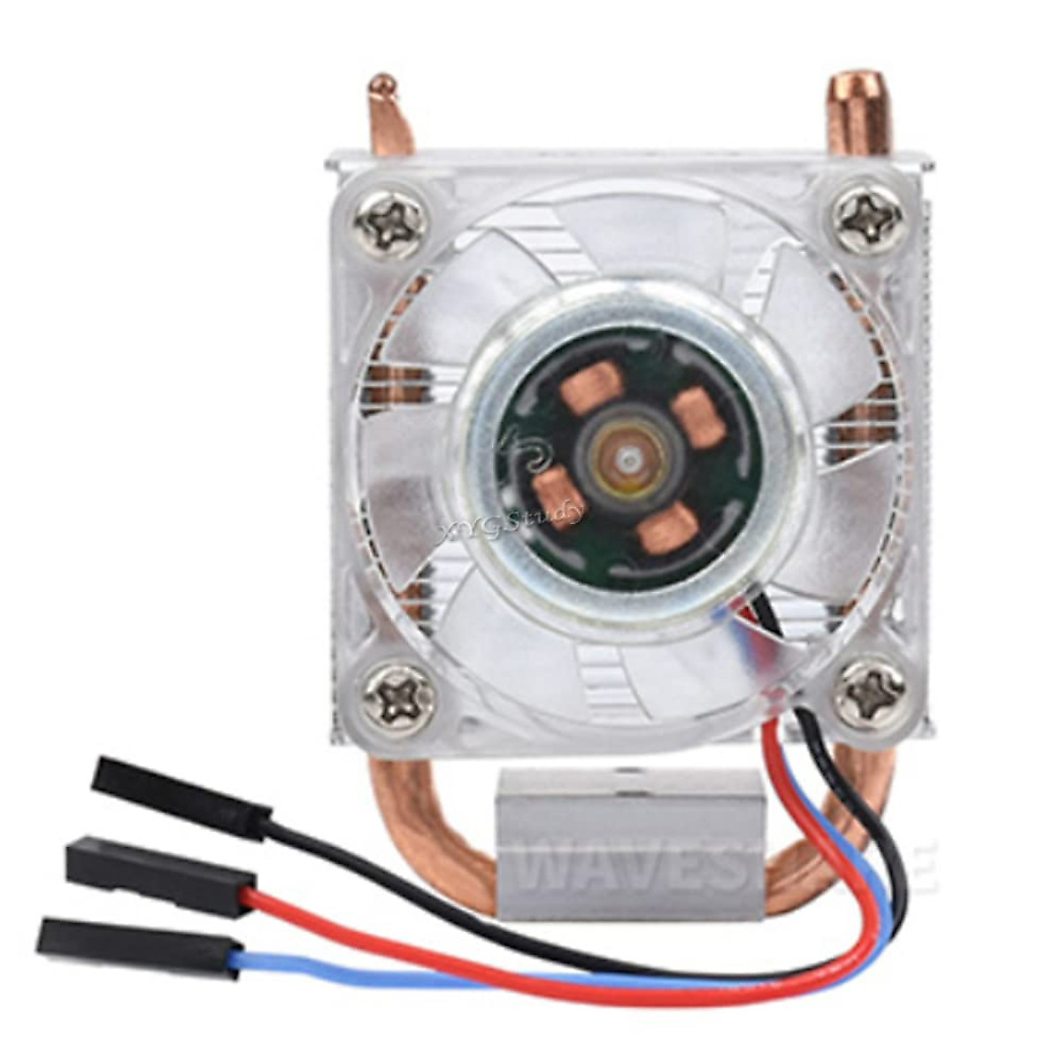 Low-Profile ICE Tower Cooling Fan for Raspberry Pi 4 3 Model B B+ Super Heat Dissipation 5mm Copper Tube Powerful RGB Colorful LED More Efficient @XYGStudy