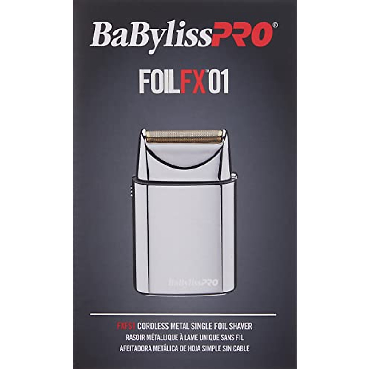 BaBylissPRO Barberology Foil Shaver FXFS1 SILVERFX Professional High-Torque Shaver