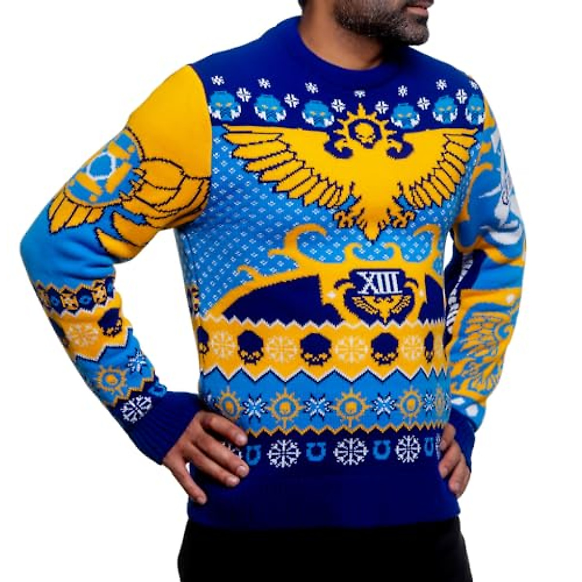 Imperium Ugly Christmas Sweater for Men and Women 40k Gift (L, Large) Multicolored