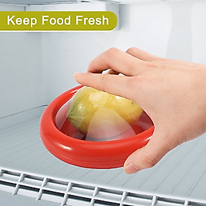 4pcs Fruit and Vegetable Storage Containers for Fridge, Avocado Saver and Tomato Holder Reusable Storage Containers, Onion Fresh Stretch Pod, Reusable Food Storage Box(as shown)