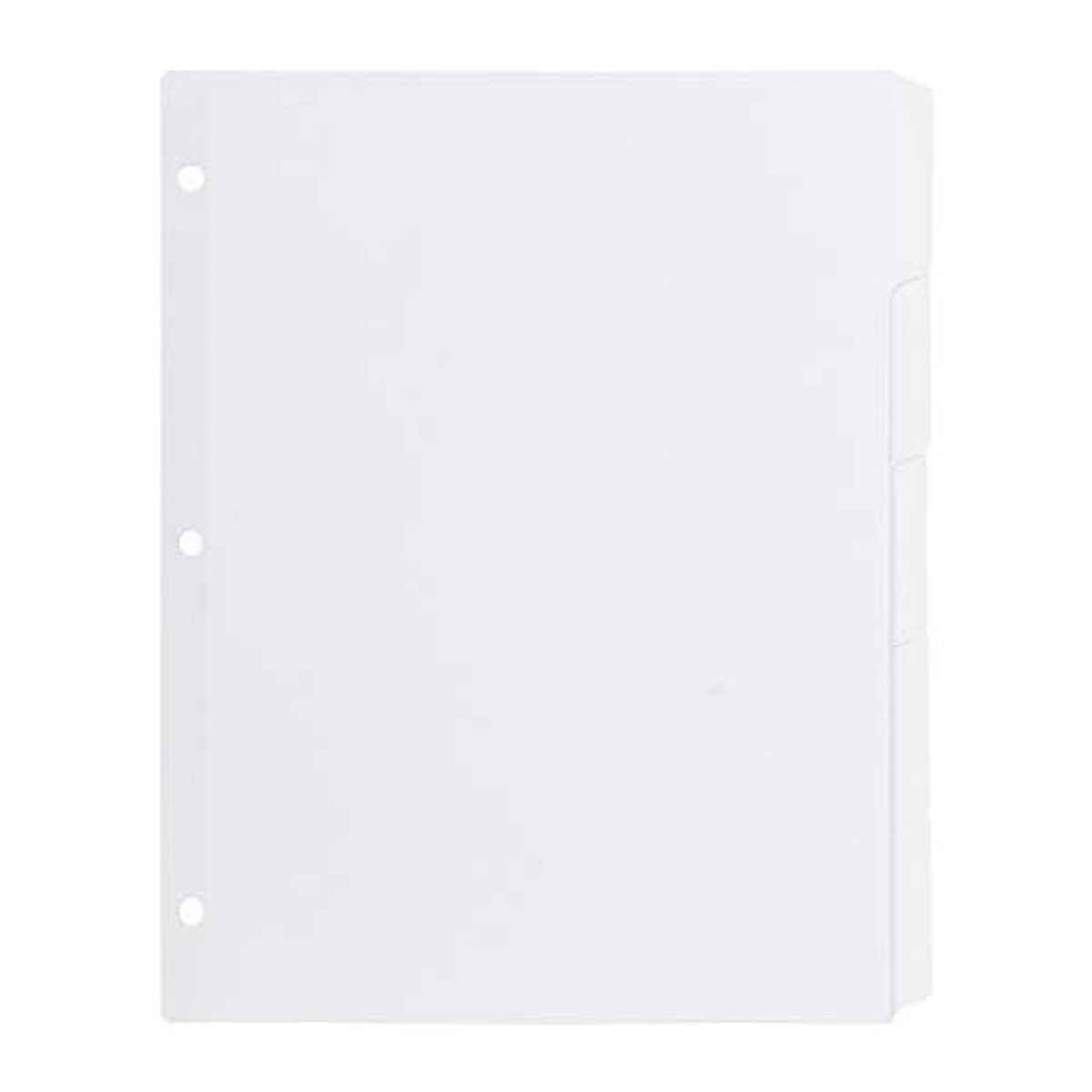 Amazon Basics 8-Tab Paper Binder Dividers, 6 sets, White