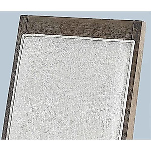 Steve Silver Molly Dining Contemporary Lodge Styling with Padded Seats Grey Oak Finish, Set of 2 Side Chair, Washed Gray