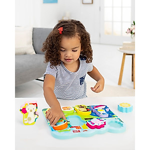 Skip Hop Baby's First Puzzle, Zoo Park Pals, Includes 8 puzzle pieces & puzzle board