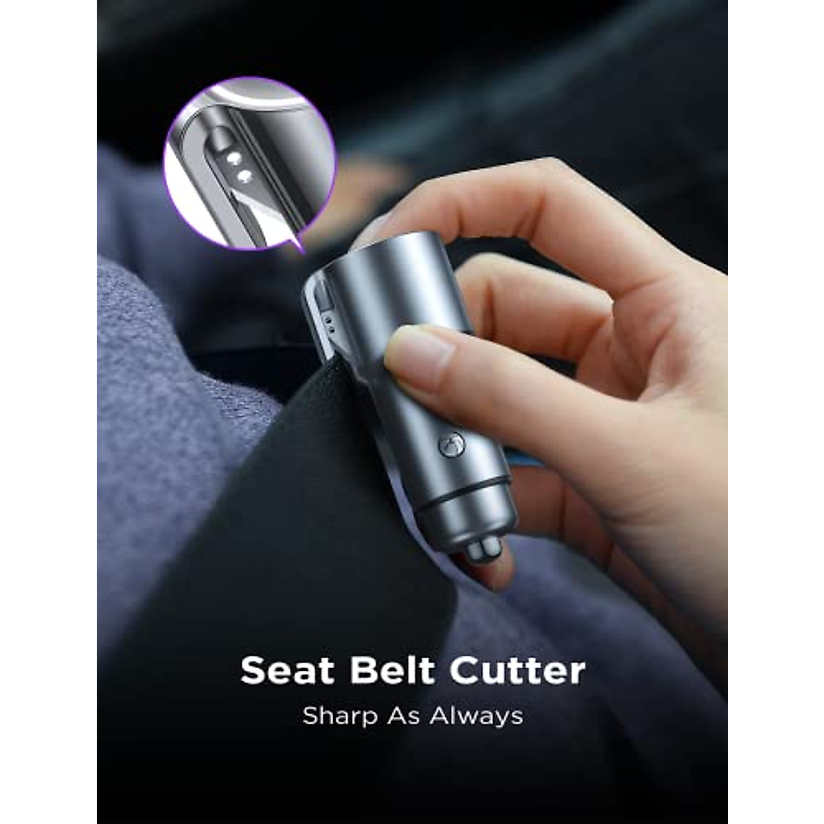 LISEN PD45W&QC24W USB C Car Charger Samsung Car Charger, 3 in 1 Super Fast Charging Adapter