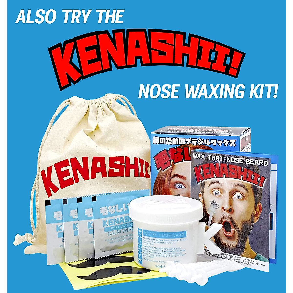 Grip’n’Rip Nose Waxing Sticks from Kenashii, Bespoke Nasal Wax Applicators for Easy and Effective Nose Hair Removal, Wax and Wipes Sold Separately