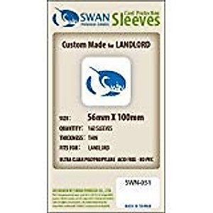 Swan Card Sleeves: 56x100 mm Landlord - 160 per Pack