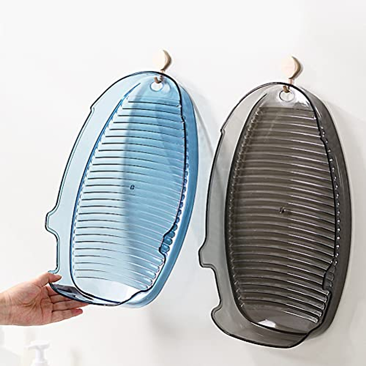 Washboard Decor hand portable clothes washing machines washing board household clothes washboard anti-skid tabla washboard mini dryer for clothes (blue) Washboard Tie