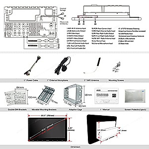 ATOTO F7 XE 10.1 Inch Double Din in-Dash Navigation, Wireless CarPlay & Android Auto, 1280 * 720 QLED Display, Mirror Link, Bluetooth, HD LRV, SXM, Quick Charge, USB/SD(Up to 2TB Storage), F7G211XE