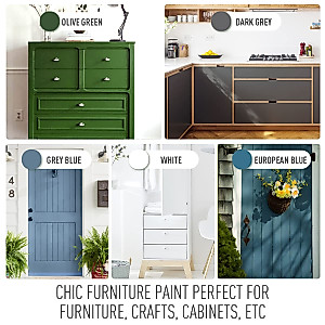 DWIL Acrylic Wood Paint for Furniture - Semi-Gloss Paint Suitable for Wood Surface Renovation, Water-Based All match Paint, Non-Toxic & Odorless, Eco-Friendly & Healthy (32OZ, White)