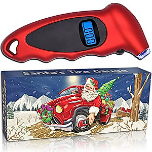 Tire Pressure Gauge in Gift Box. Christmas Stocking Stuffers for Men Women Adults. Car Accessories Gadgets for Him, Dad Gifts. Up to 150 PSI for Car, Truck, Bicycle, w/Backlit Screen
