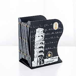 Telescopic Book Stand Retractable Medium-Sized Folding Book Clip Book by bookend Three-Column Large Student Cartoon Creative Thickening