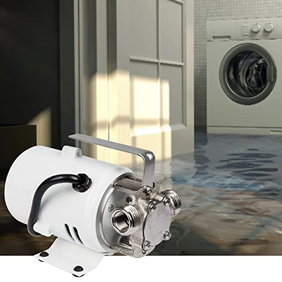 Little Giant 360S 115 Volt, 360 GPH 1/10 HP Stainless Steel Non-Submersible Multi-Purpose Utility Water Transfer Pony Pump with 6-Ft. Cord, White, 555110