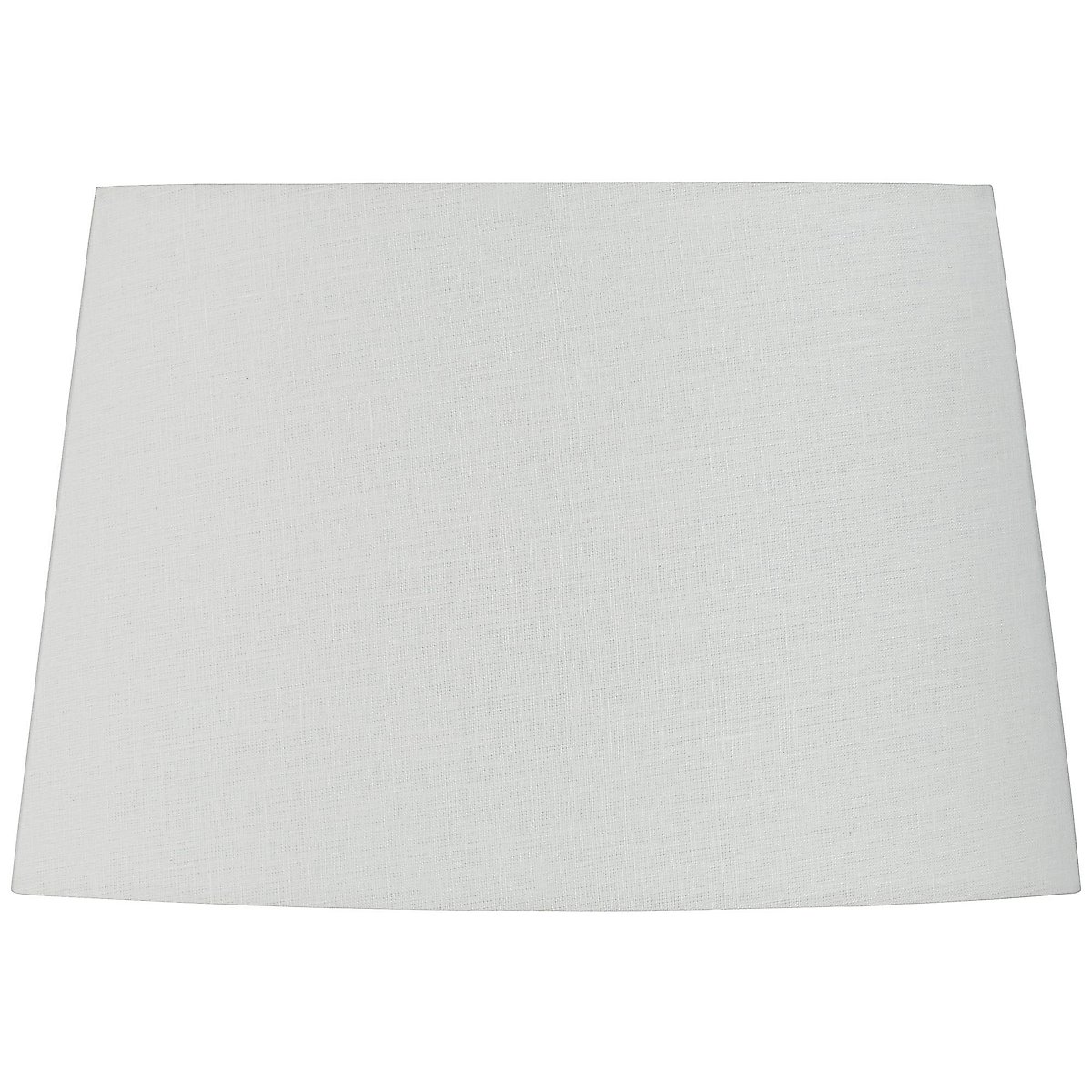 White Medium Modified Oval Lamp Shade 12.5" Wide and 10" Deep at Top x 15" Wide and 11" Deep at Bottom x 10" High (Spider) Replacement with Harp and Finial - Springcrest