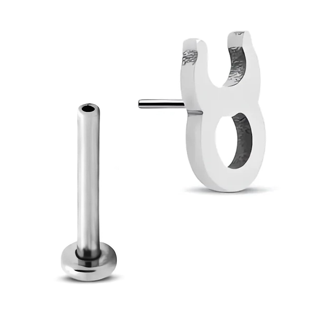 NewkeepsR 16g-Titanium Threadless Zodiac 12 Constellation Astrology Jewelry Stud Earring-Taurus